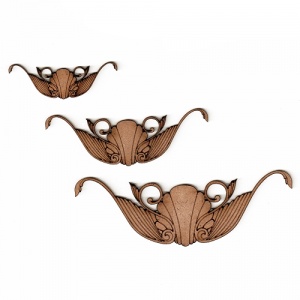 Art Deco & Nouveau Style Ornament 5 - MDF Wood Shape